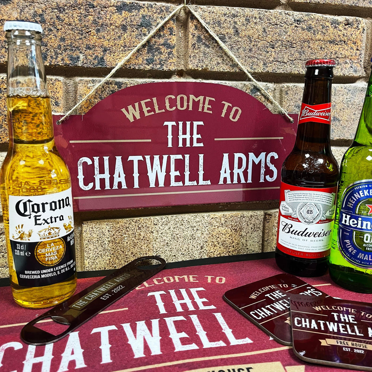 Vintage Pub Bar Sign for Home Bar Custom Made Bar Gifts — Not Just A Print
