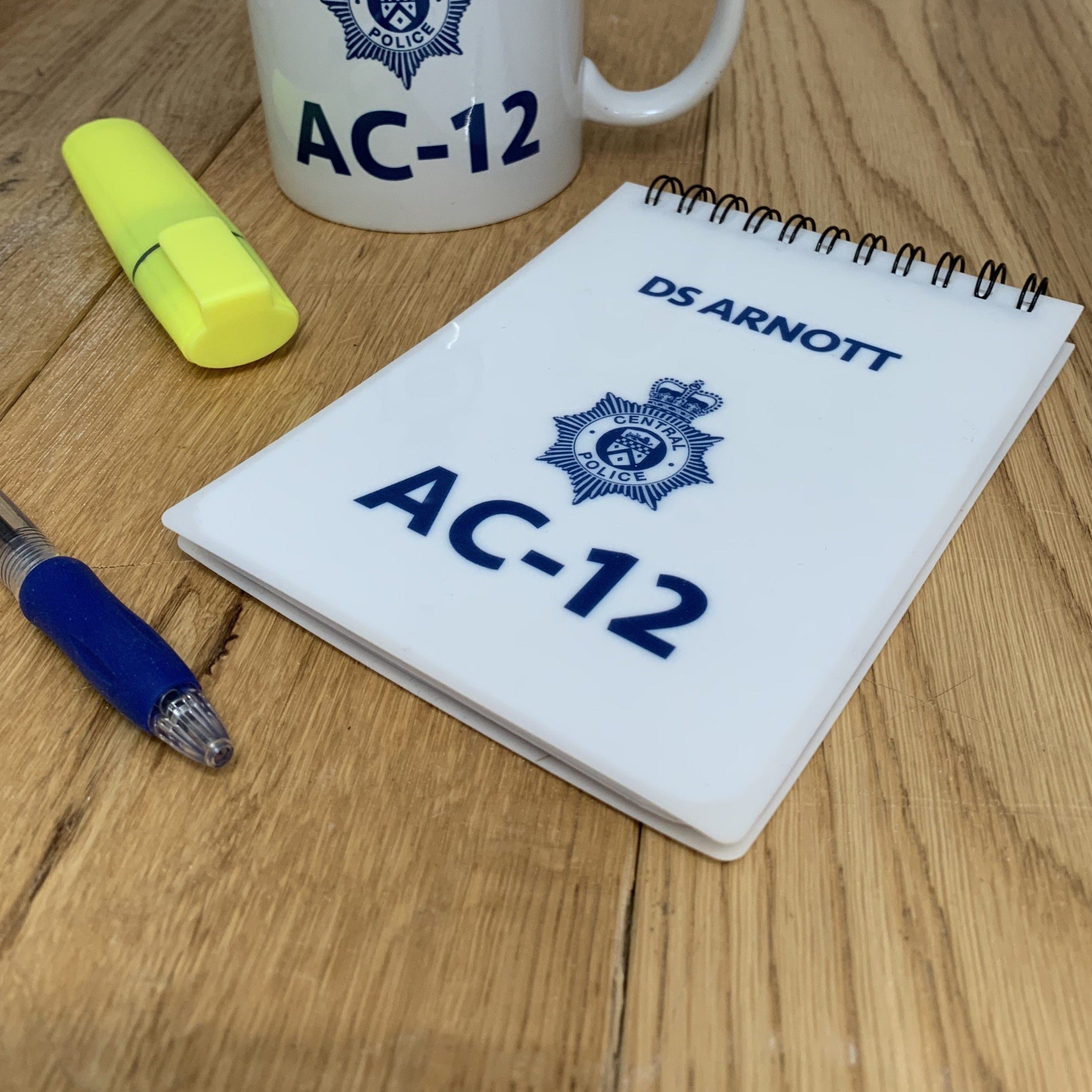 Personalised Line of Duty AC-12 AC12 Notepad | Novelty Police Notepad ...