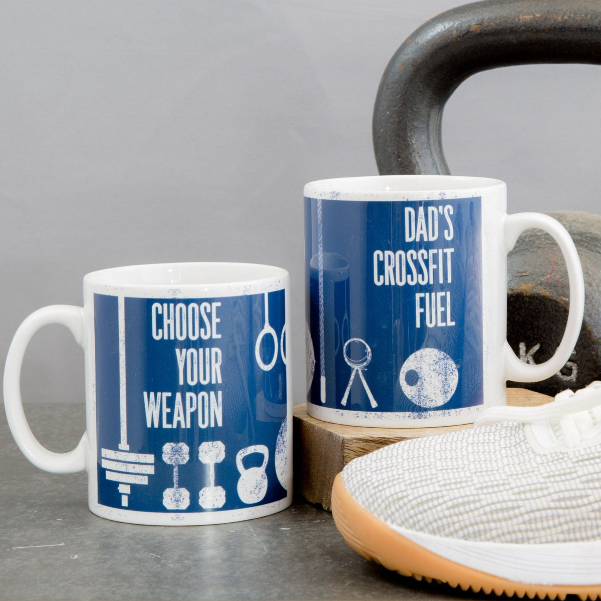 Fitness gift gym equipment personalised mug weights|Not Just a print ...